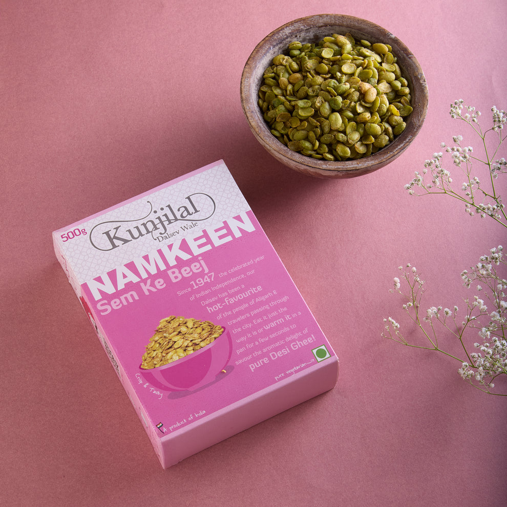 Buy Premium Sem Ke Beej Namkeen Online | Kunjilal Dalsev Wale